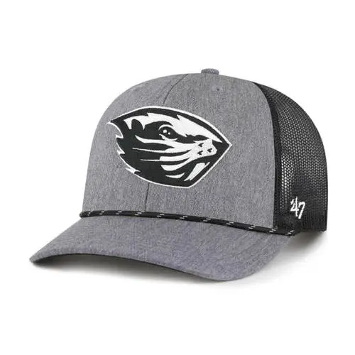 '47 Oregon State Beavers Carbon Rope Trucker Hat By