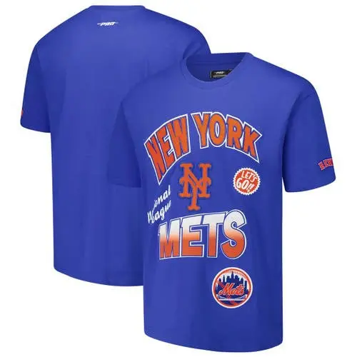 PRO STANDARD New York Mets Turn It Up Dropped Shoulder T-shirt - Royal