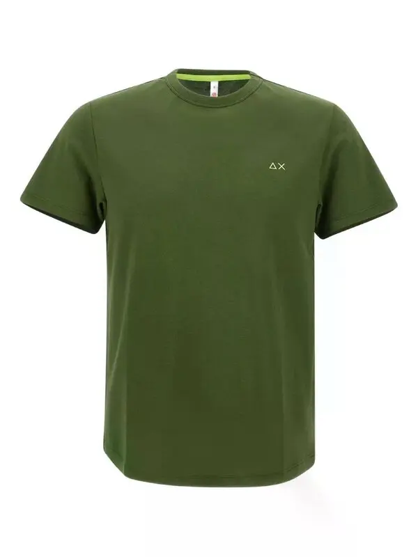 SUN 68 Piqué-weave Cotton T-shirt - Green