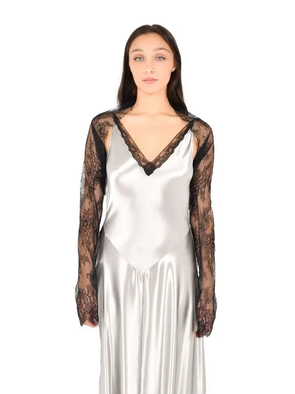 Alberta Ferretti Long Dress - Silver