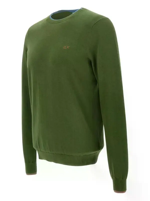 SUN 68 Cotton Jumper - Green