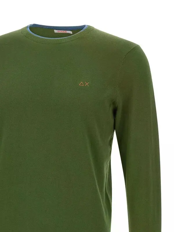 SUN 68 Cotton Jumper - Green
