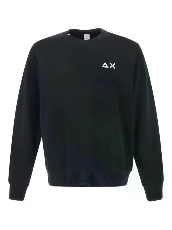 SUN 68 Logo-embroidered Sweatshirt - Black
