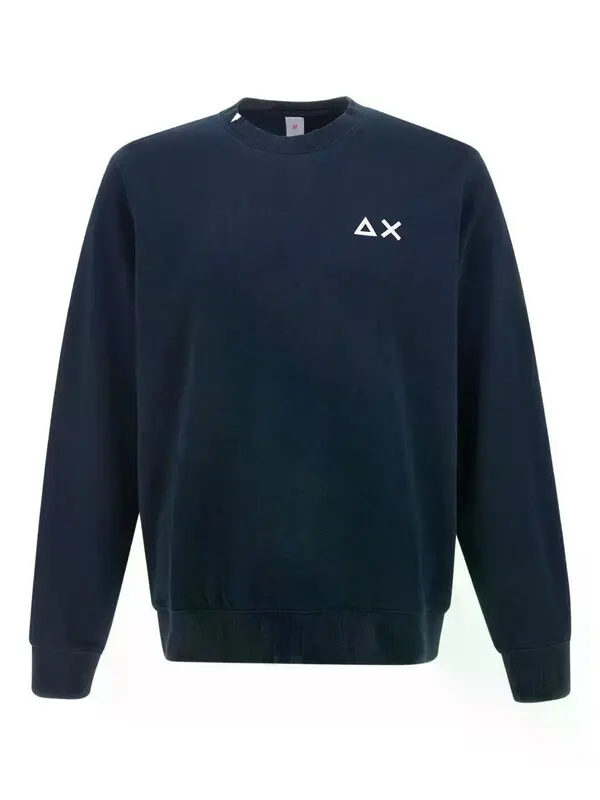 SUN 68 Logo-embroidered Sweatshirt - Blue