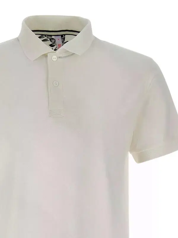 SUN 68 Jersey Polo Shirt - Neutrals