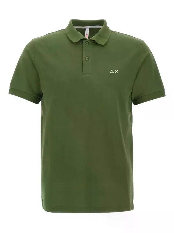 SUN 68 Embroidered-logo Polo Shirt - Green