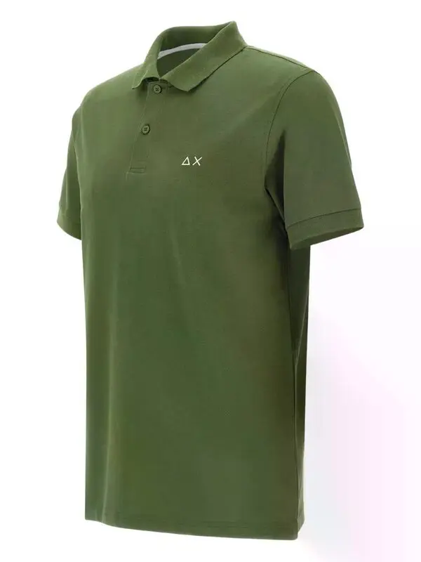 SUN 68 Embroidered-logo Polo Shirt - Green