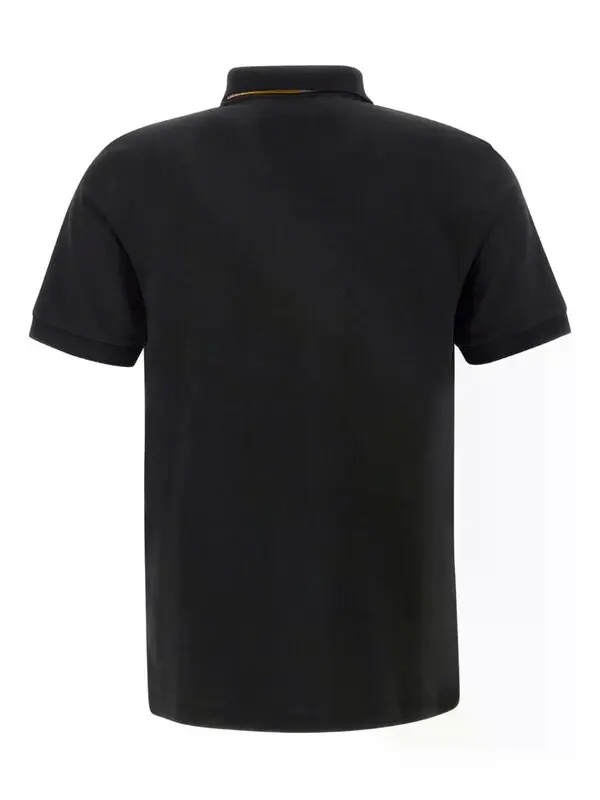 SUN 68 Logo-embroidered Polo Shirt - Black