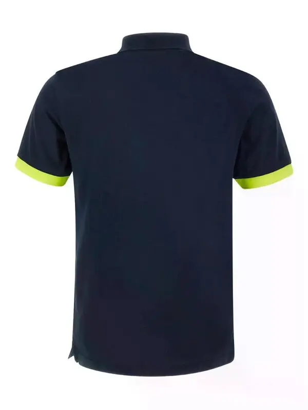 SUN 68 Colour-block Polo Shirt - Black