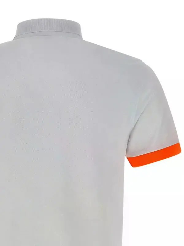 SUN 68 Colour-block Polo Shirt - Grey