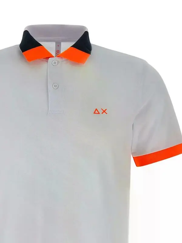 SUN 68 Colour-block Polo Shirt - Grey