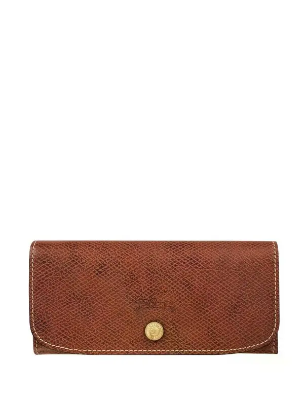 Longchamp Leather Wallet - Brown