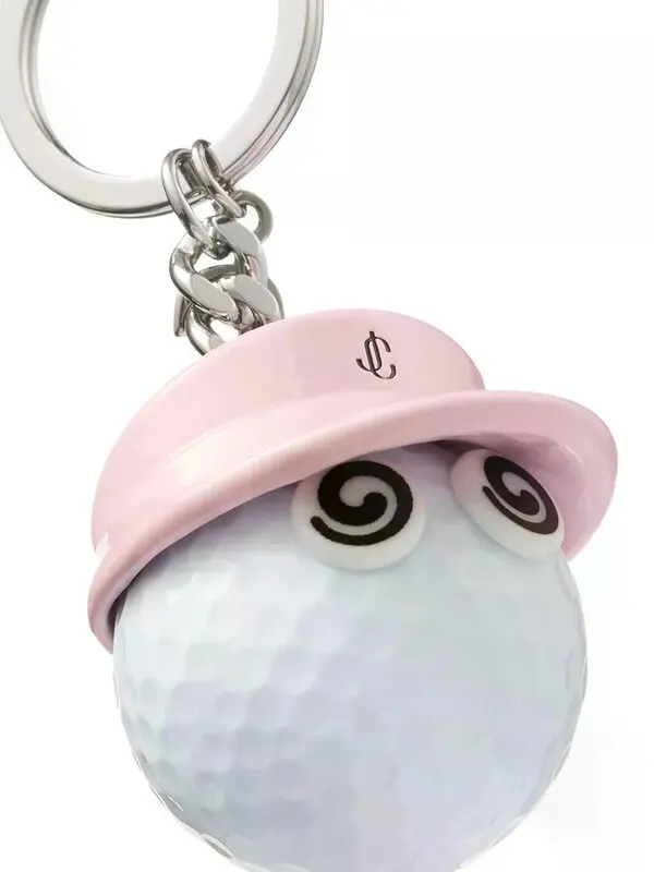 Jimmy Choo X Malbon Golf-Ball Keyring - Silver | Editorialist