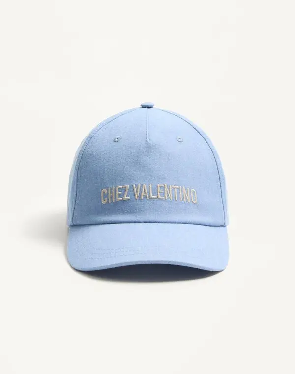 Valentino Garavani Chez Denim Baseball Cap - Azure