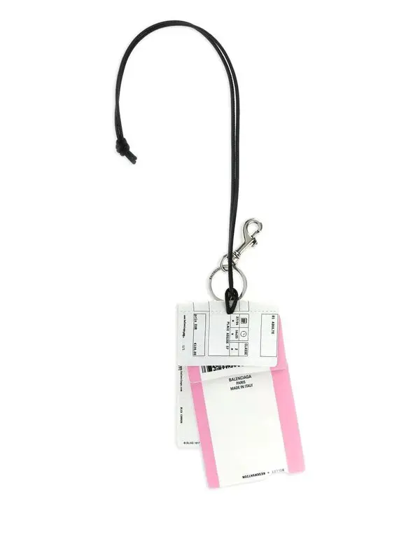 Balenciaga Train Ticket Keychain