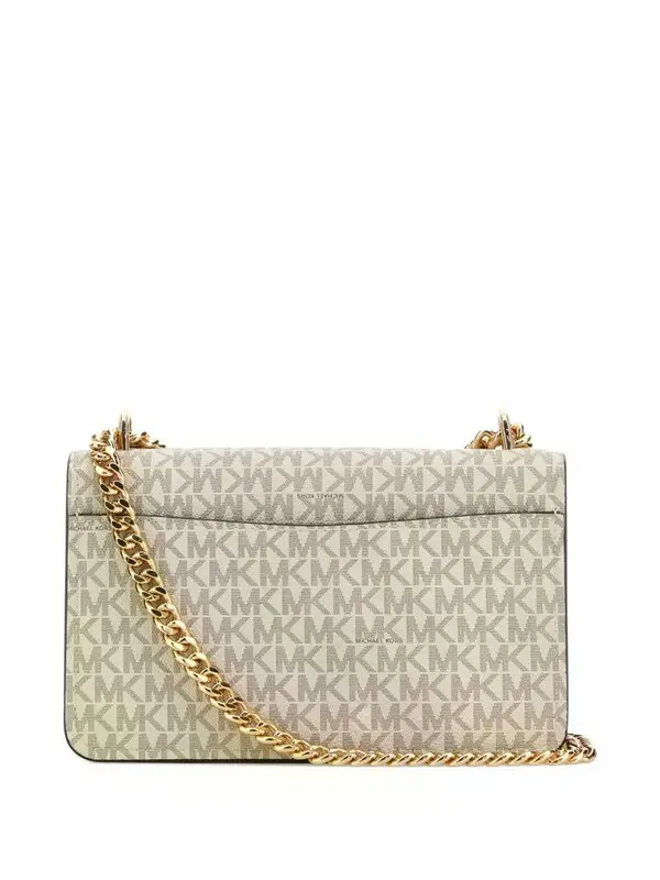 Michael Kors Clair Monogram Cross Body Bag - Neutrals