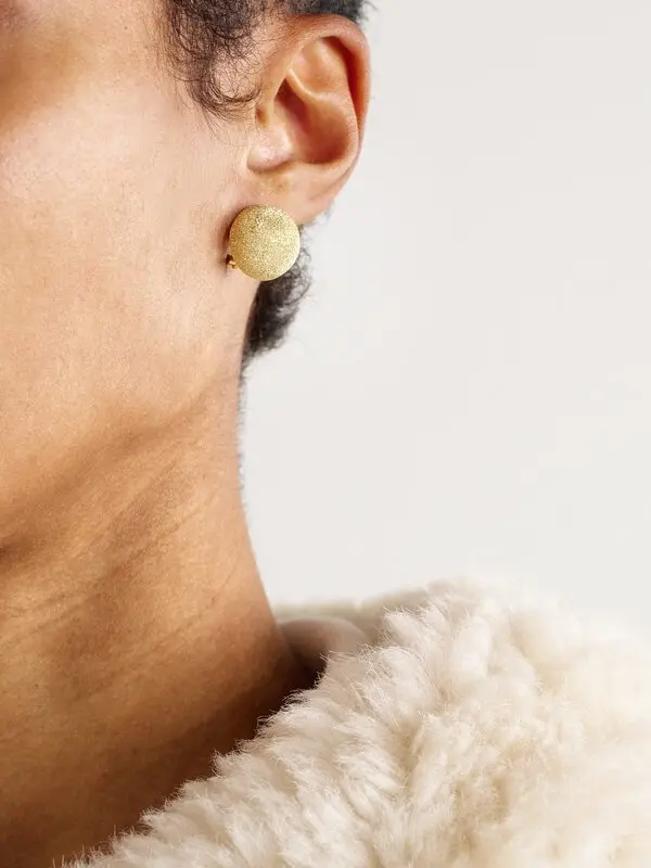 Carolina Bucci 18-karat Button Earrings