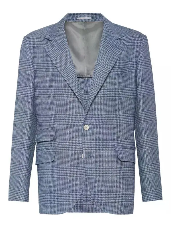 Brunello Cucinelli Checked Blazer