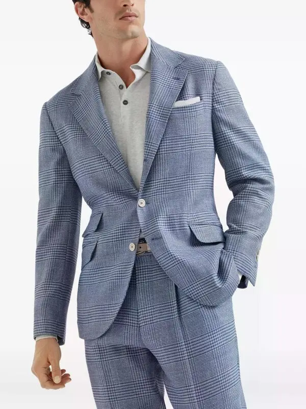 Brunello Cucinelli Checked Blazer