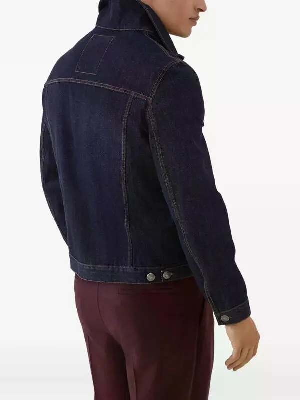 Brunello Cucinelli Cotton Denim Trucker Jacket - Blue