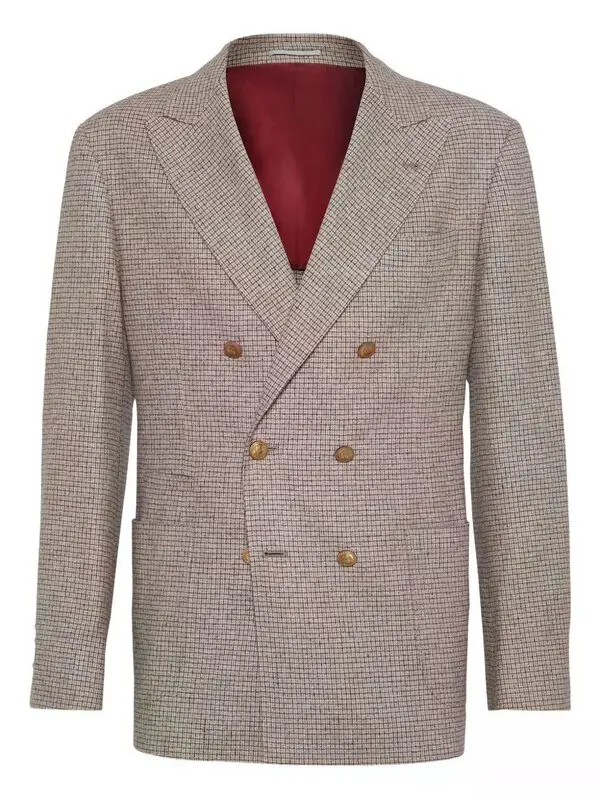 Brunello Cucinelli Flannel Blazer - Brown