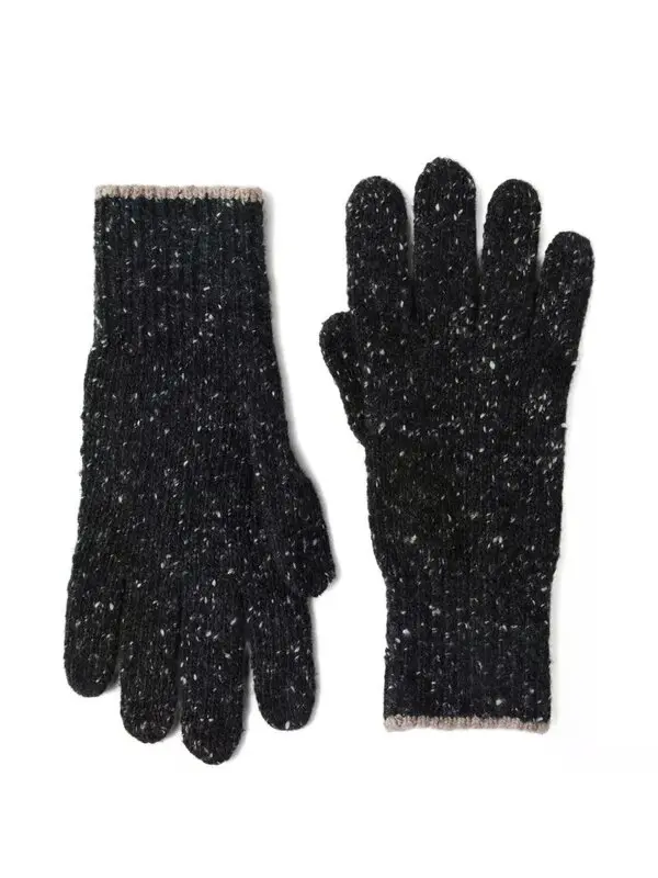 Brunello Cucinelli Cashmere Gloves - Black