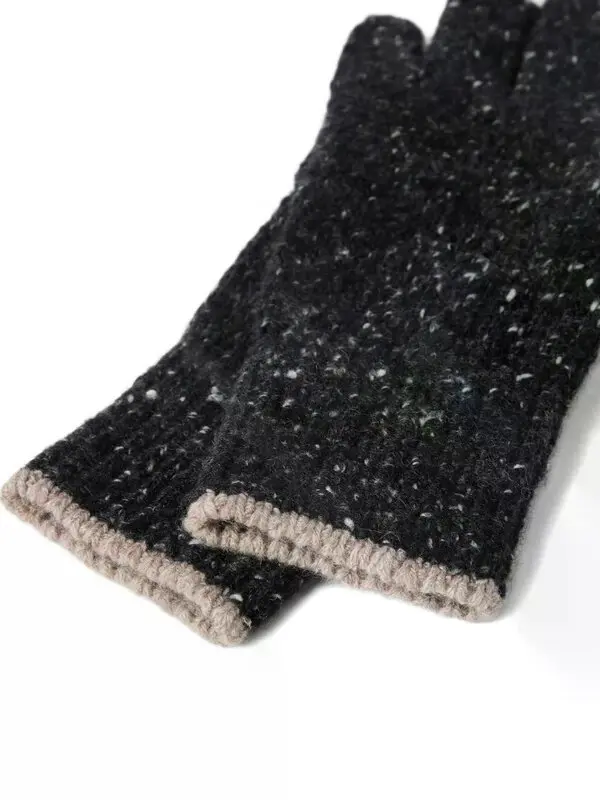 Brunello Cucinelli Cashmere Gloves - Black