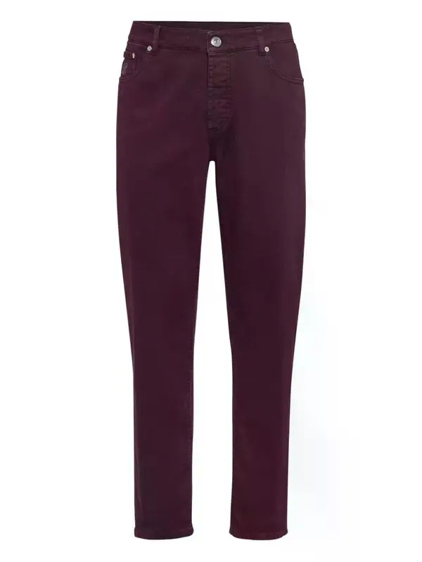Brunello Cucinelli Logo-patch Jeans - Red