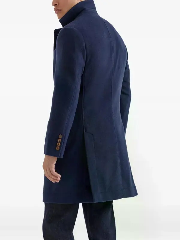 Brunello Cucinelli Cashmere Coat - Blue