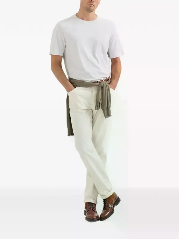 Brunello Cucinelli Logo-patch Jeans - White