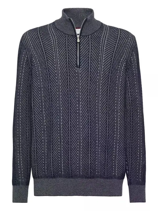 Brunello Cucinelli Cashmere Zip-up Sweater