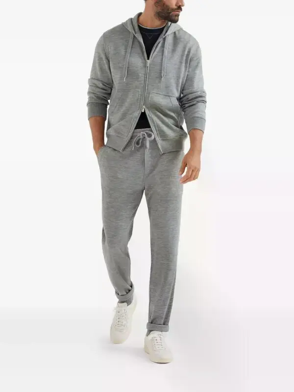 Brunello Cucinelli Drawstring Slim-fit Joggers - Grey