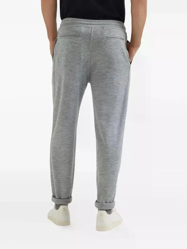 Brunello Cucinelli Drawstring Slim-fit Joggers - Grey