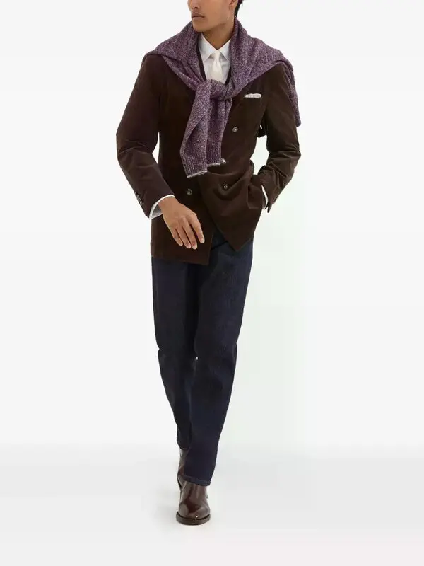 Brunello Cucinelli Logo-embroidered Jeans - Blue