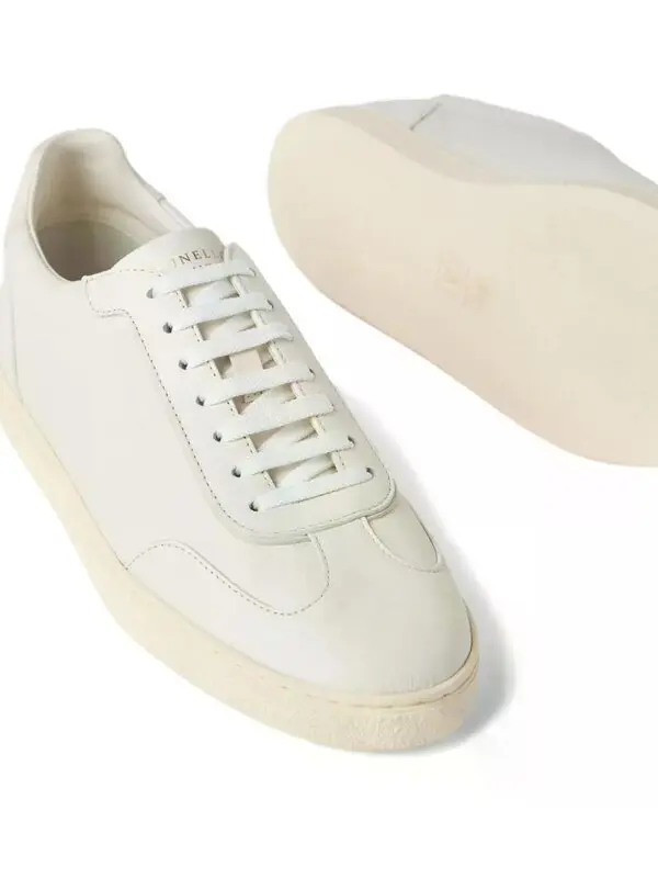 Brunello Cucinelli Leather Sneakers - Neutrals