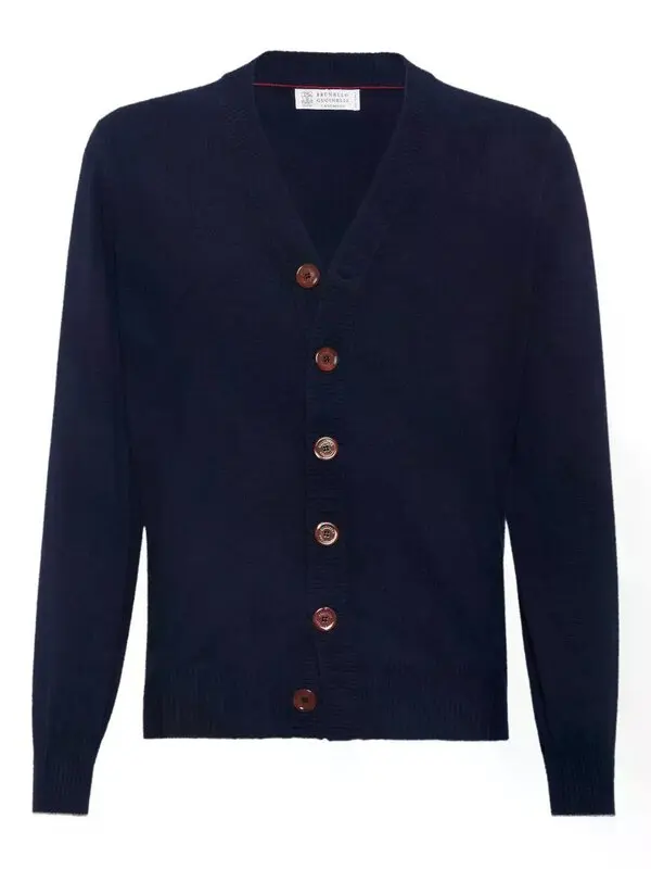 Brunello Cucinelli Cashmere Cardigan - Blue