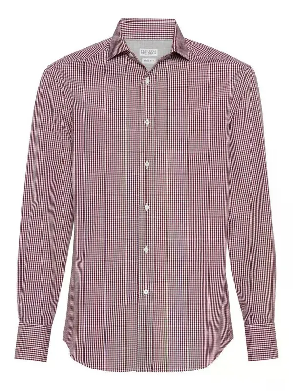 Brunello Cucinelli Gingham-pattern Shirt