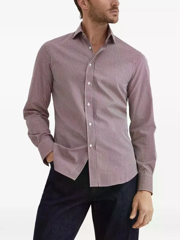 Brunello Cucinelli Gingham-pattern Shirt