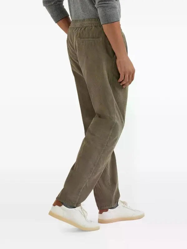 Brunello Cucinelli Cotton Straight-leg Trousers - Brown