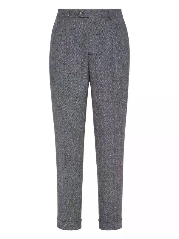 Brunello Cucinelli Pleated Tapered Trousers