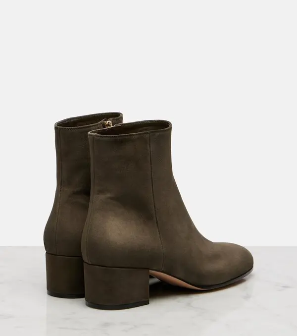 GIANVITO ROSSI Joelle 45 Suede Ankle Boots