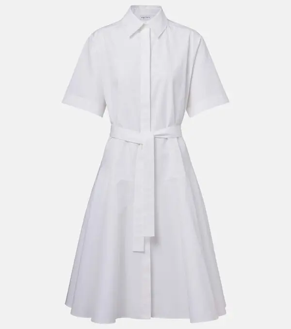 Alexander McQueen Cotton Poplin Shirt Dress