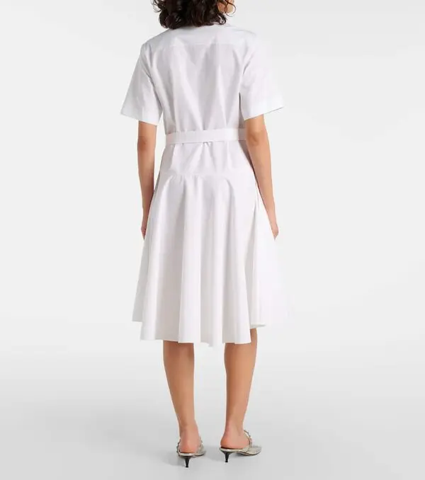 Alexander McQueen Cotton Poplin Shirt Dress