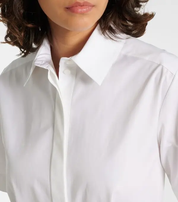 Alexander McQueen Cotton Poplin Shirt Dress
