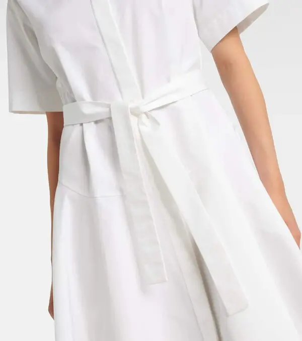 Alexander McQueen Cotton Poplin Shirt Dress