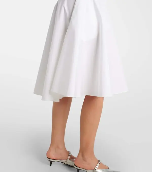 Alexander McQueen Cotton Poplin Shirt Dress