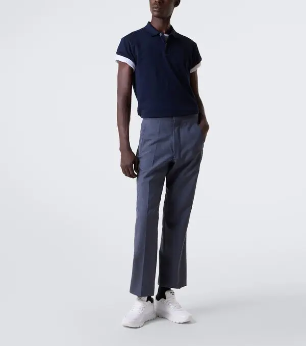 Prada Re-nylon And Leather Sneakers - White
