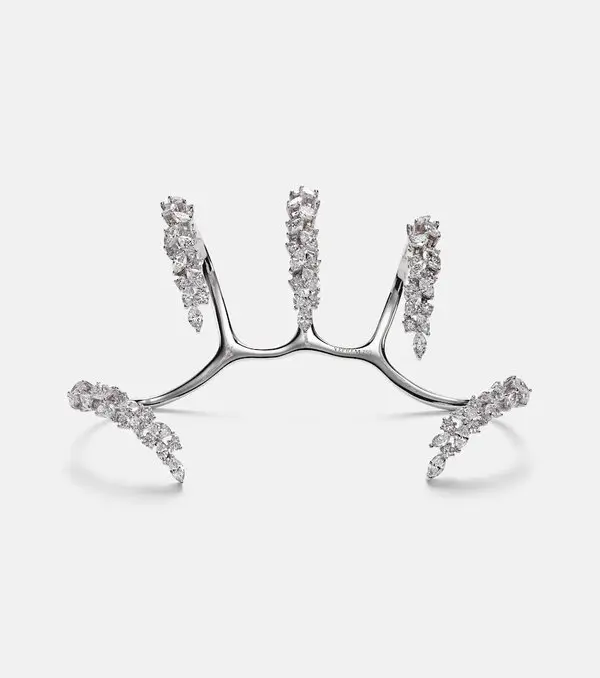 Yeprem 18kt White Gold And Diamond Handpiece - Silver