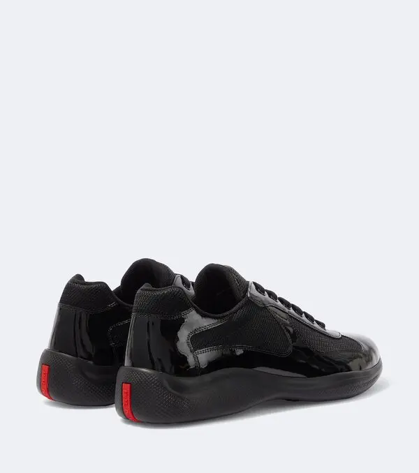 Prada Patent Leather Sneakers - Black