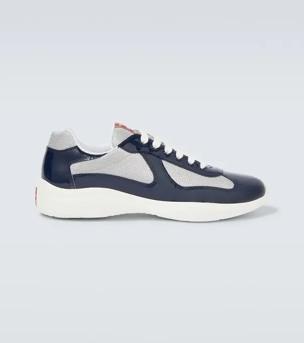 Prada Patent Leather Sneakers - Blue